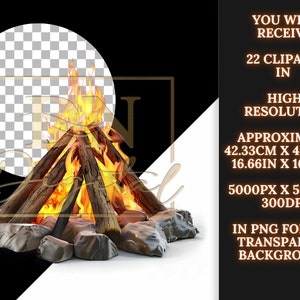 22 Camp Fire Clipart Collection Vibrant Fire Flames for Intense and ...