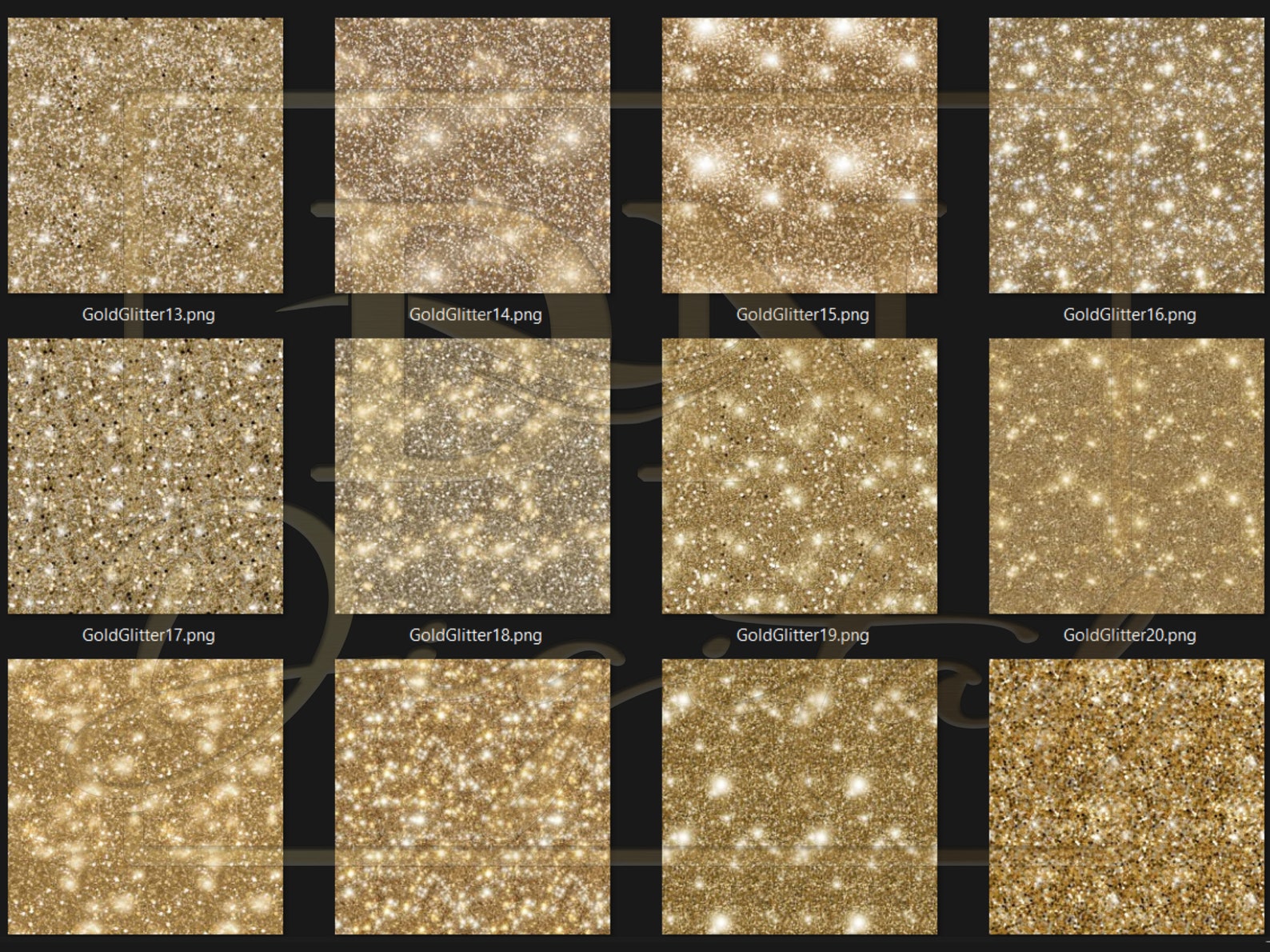 40 Sparkling Gold Glitter Seamless Digital Patterns Collection ...