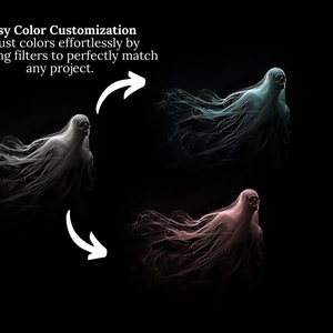 48 Paranormal Entities Overlays Clipart Collection • Spooky Graphics ...