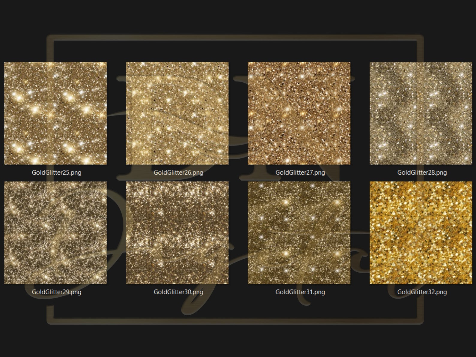 40 Sparkling Gold Glitter Seamless Digital Patterns Collection ...
