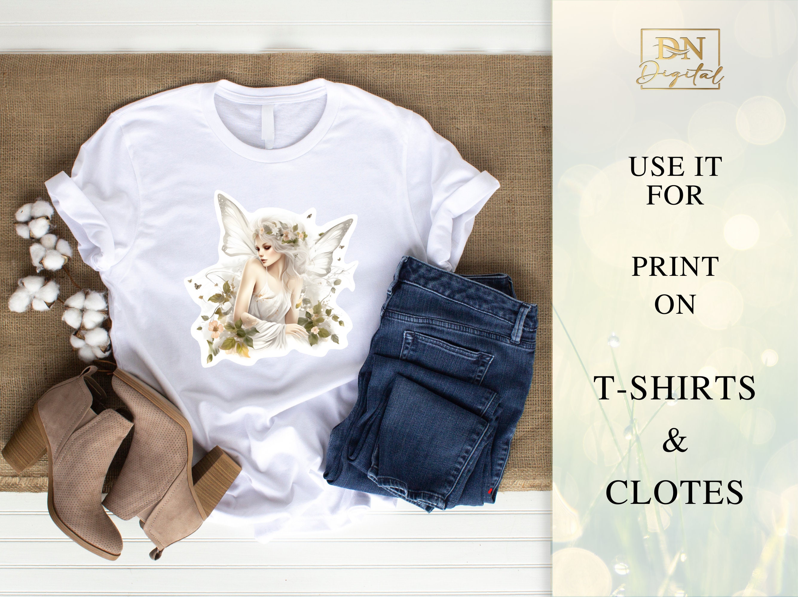 Hight Resolution White Fairy Clipart Beautiful Mystical - Etsy