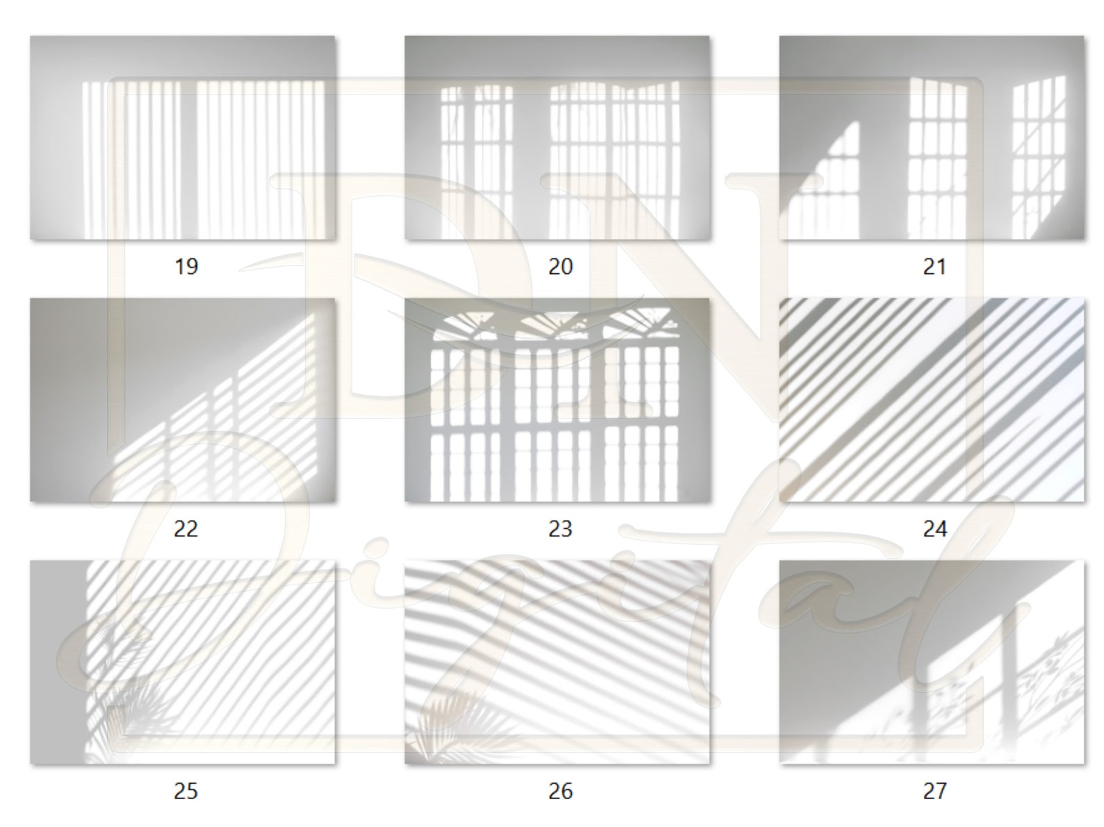 36 Window Shadows Overlay/clipart Collection • Window Light Canva ...