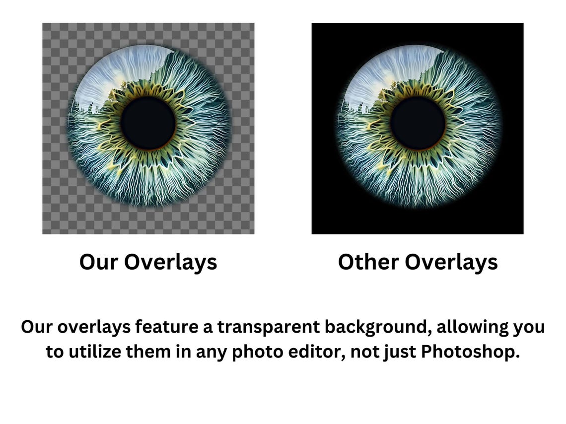 85 Eye Iris Overlays/clipart Collection • High-res Realistic Eye ...