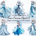 Snow Princess Clipart Collection 2 PNG With Transparent Background ...