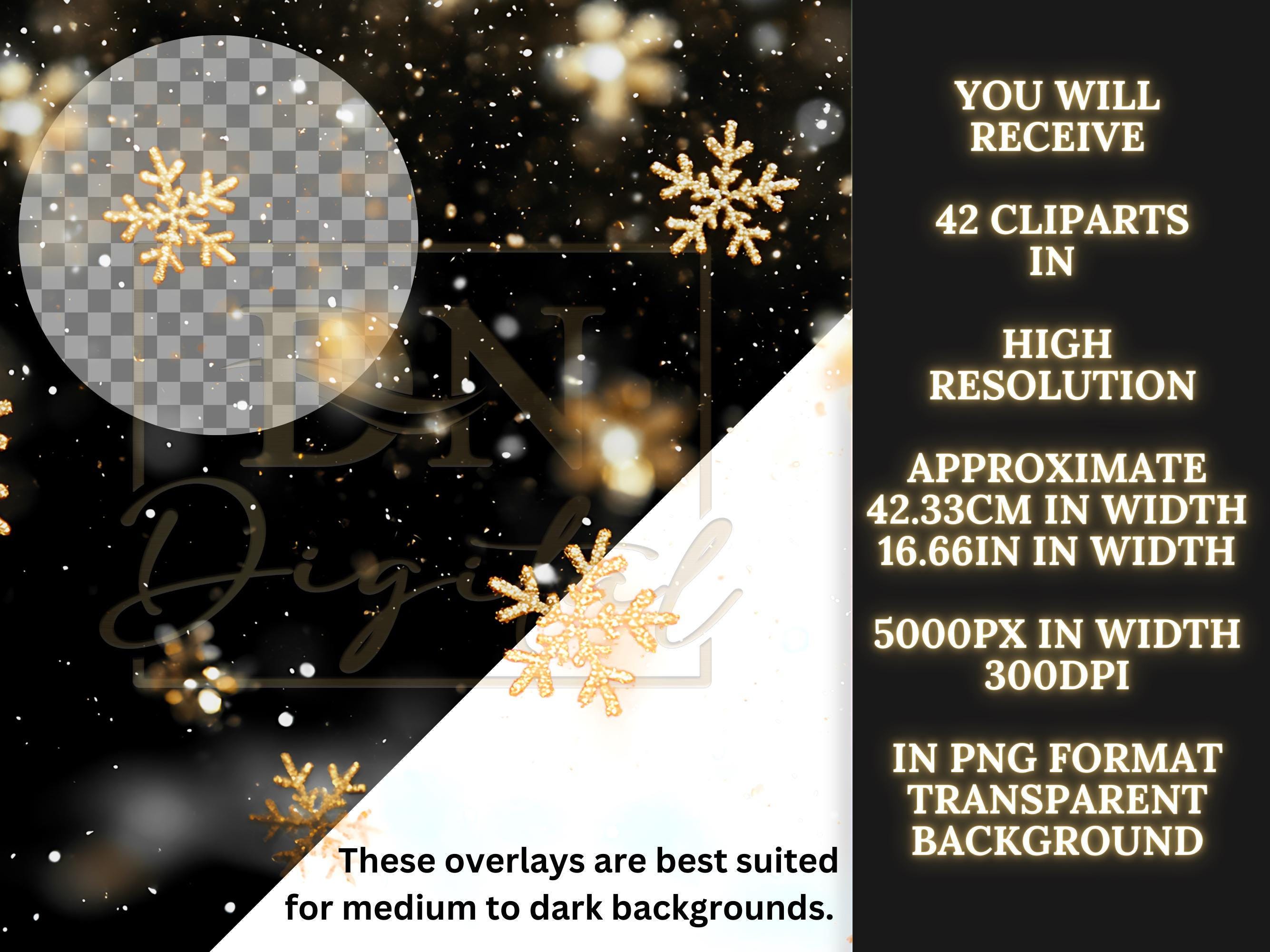 42 Christmas Bokeh Overlays With Transparent Background • Winter ...