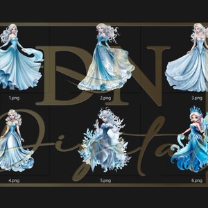 Snow Princess Clipart Collection 2 PNG With Transparent Background ...