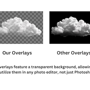 50 Clouds Overlays Clipart Collection • High-resolution Transparent ...