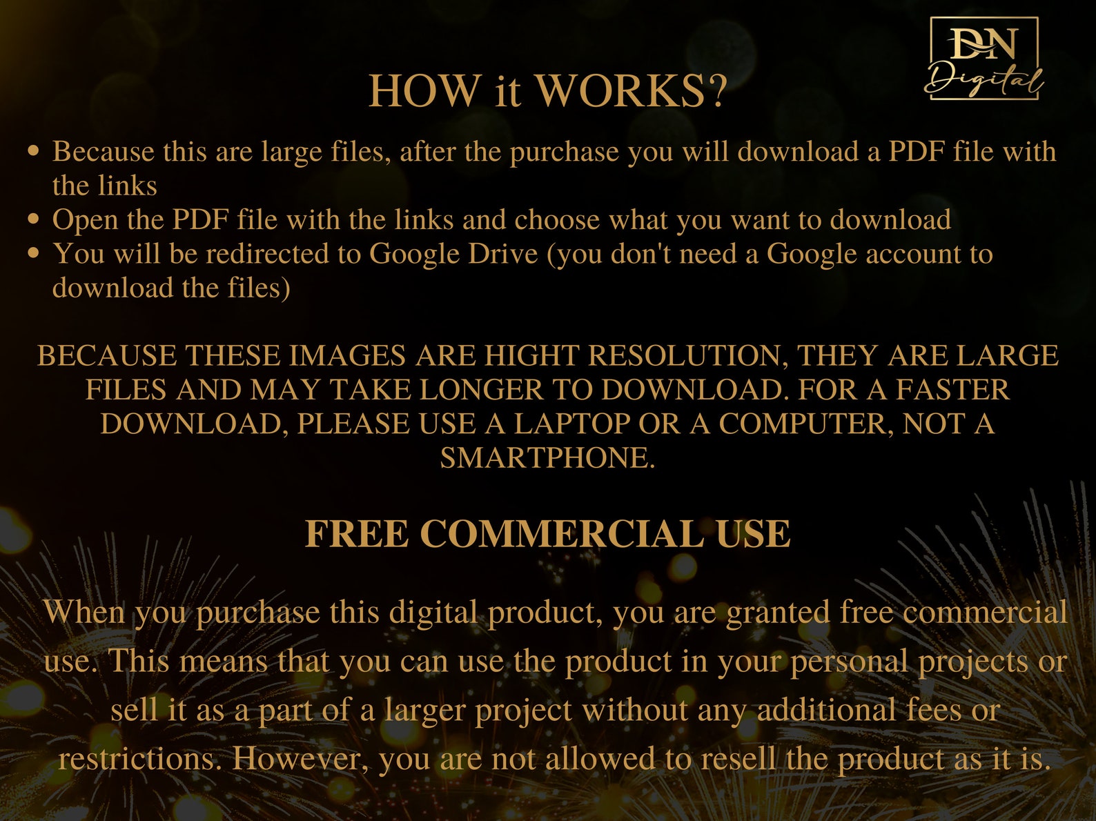 Sparkling Fireworks Clipart Collection With Free Commercial License ...