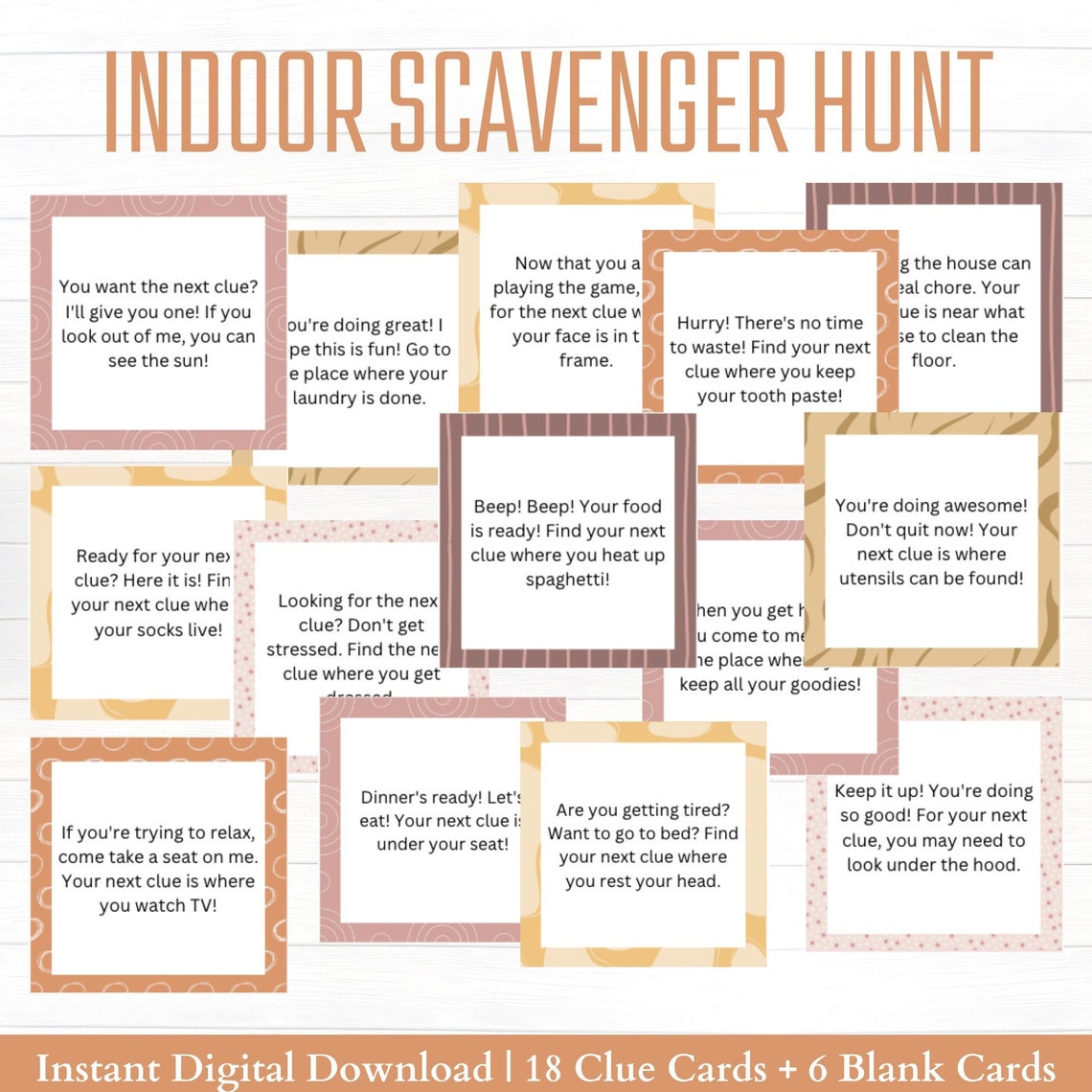 Indoor Scavenger Hunt Scavenger Hunt Fall Scavenger Hunt Adult Party ...