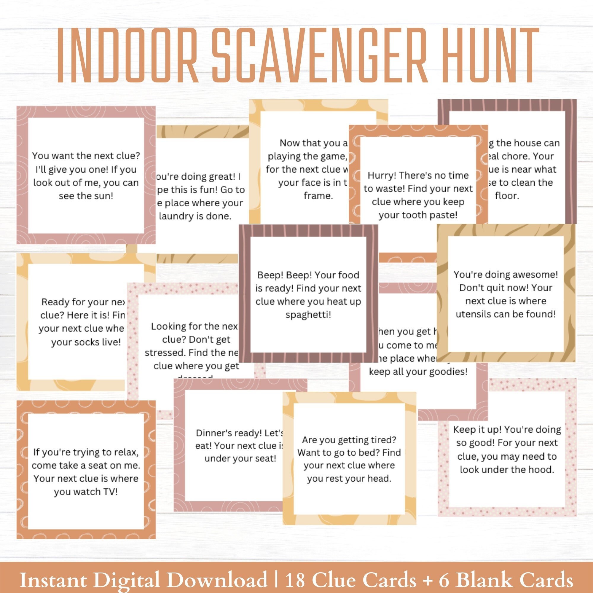 Indoor Scavenger Hunt Scavenger Hunt Fall Scavenger Hunt Adult Party ...