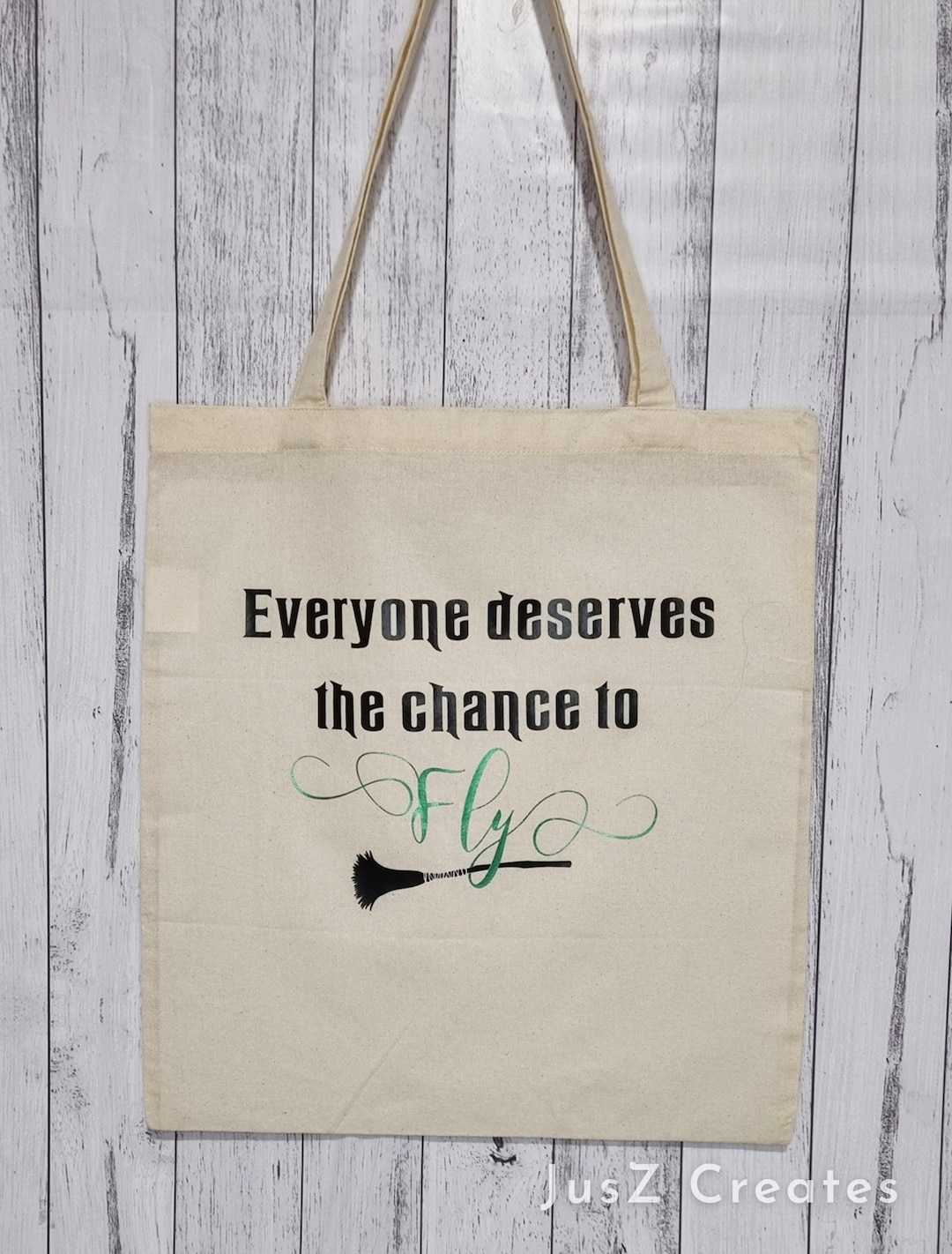 Everyone Deserves the Chance to Fly: Wicked Musical-inspired Tote Bag ...