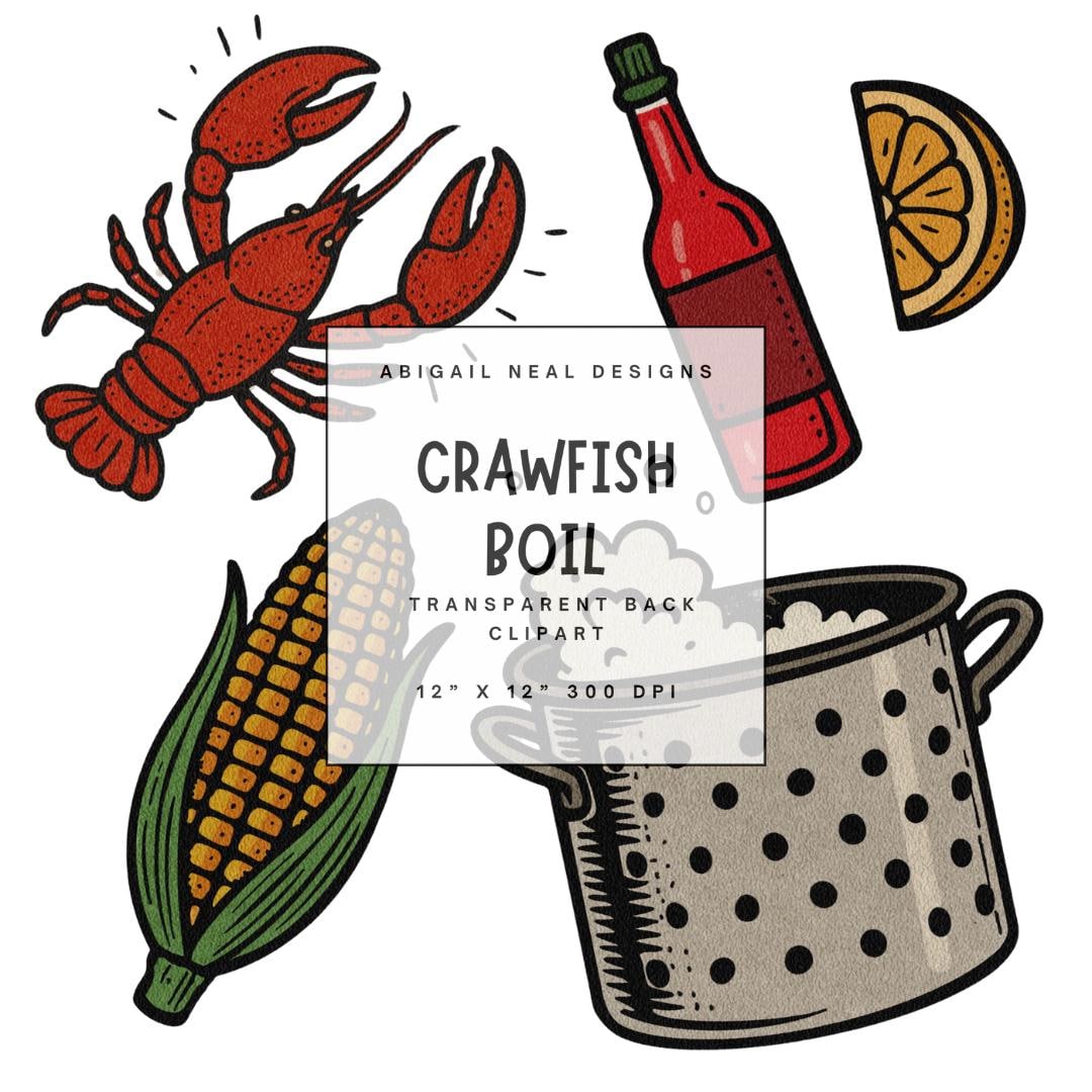 Crawfish Boil Clip Art - Etsy