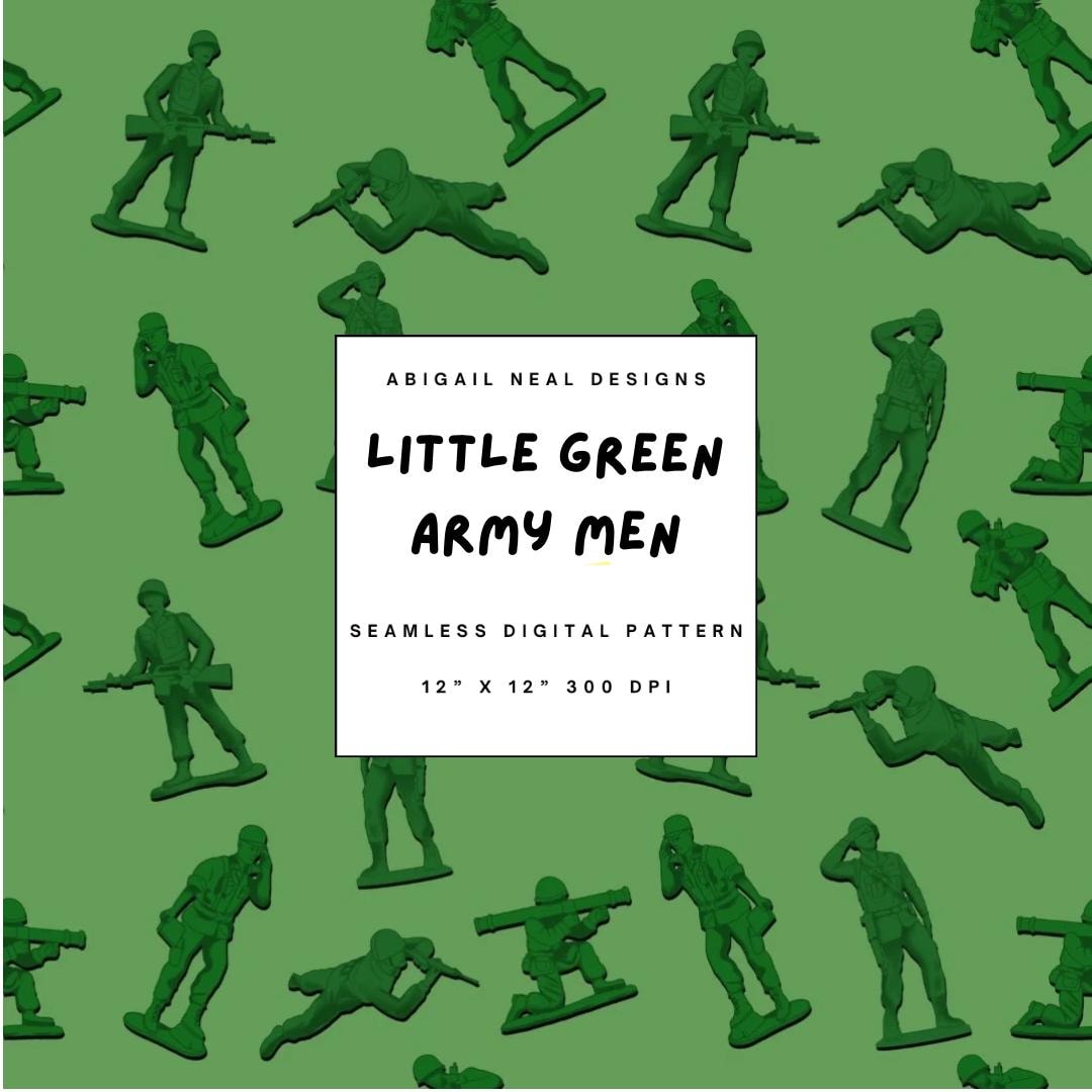 Green Army Men Seamless Pattern – Toy Soldier PNG (digital Download) - Etsy