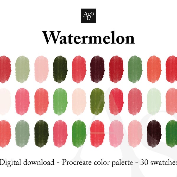 Watermelon Color Palette - Etsy