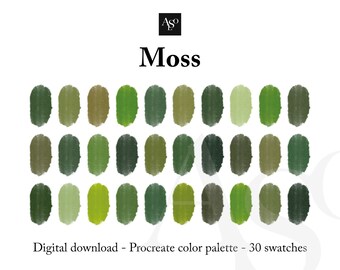 Moss Color Palette - Etsy