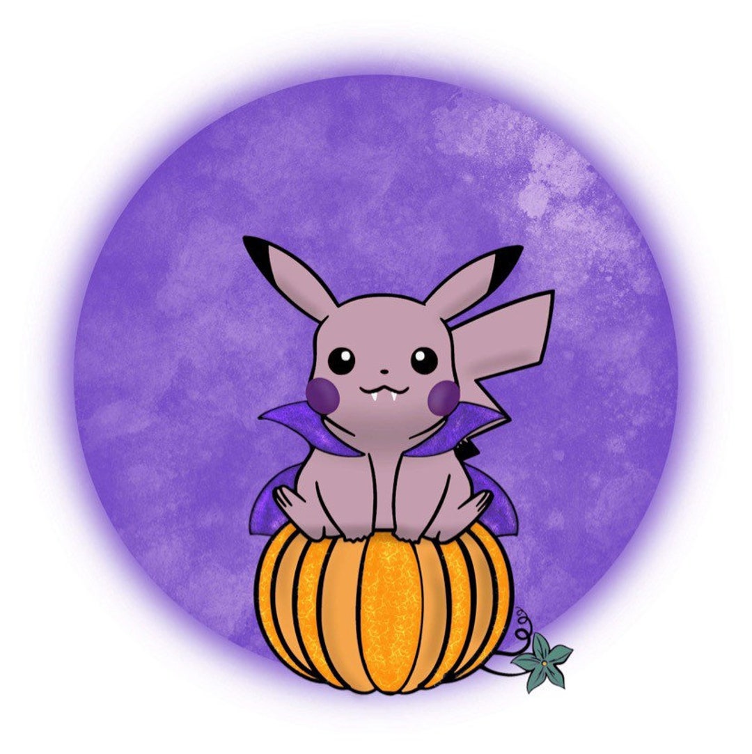 Spooky Pikachu Pokémon Sticker - Etsy