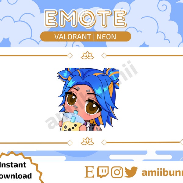 Chibi Valorant Néon - Etsy Israel