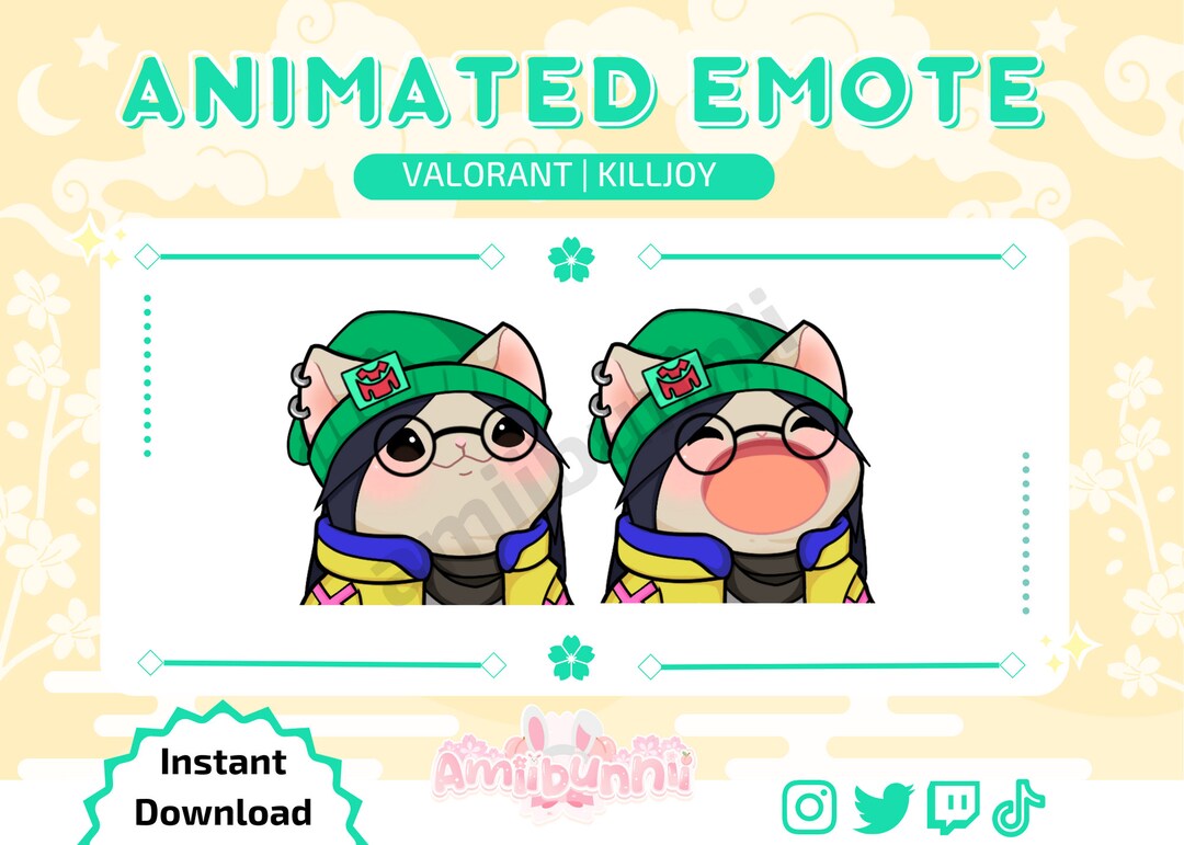 Animated Killjoy Popcat Ready to Use Valorant Twitch/discord Emote - Etsy