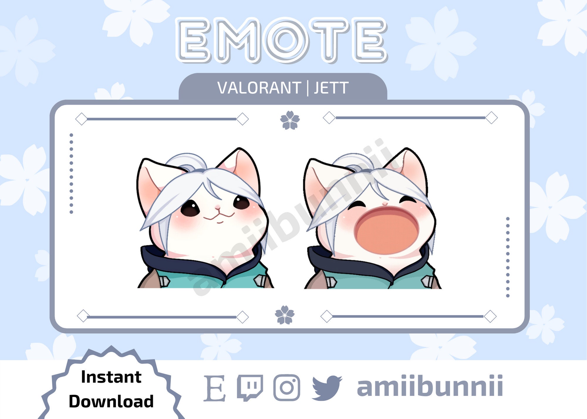 Animated Jett Popcat Ready to Use Valorant Twitch/discord - Etsy Canada