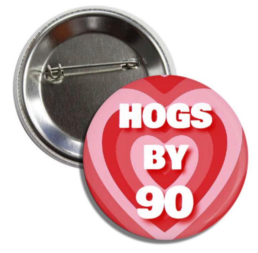 Hogs by 90 Heart Button - Etsy