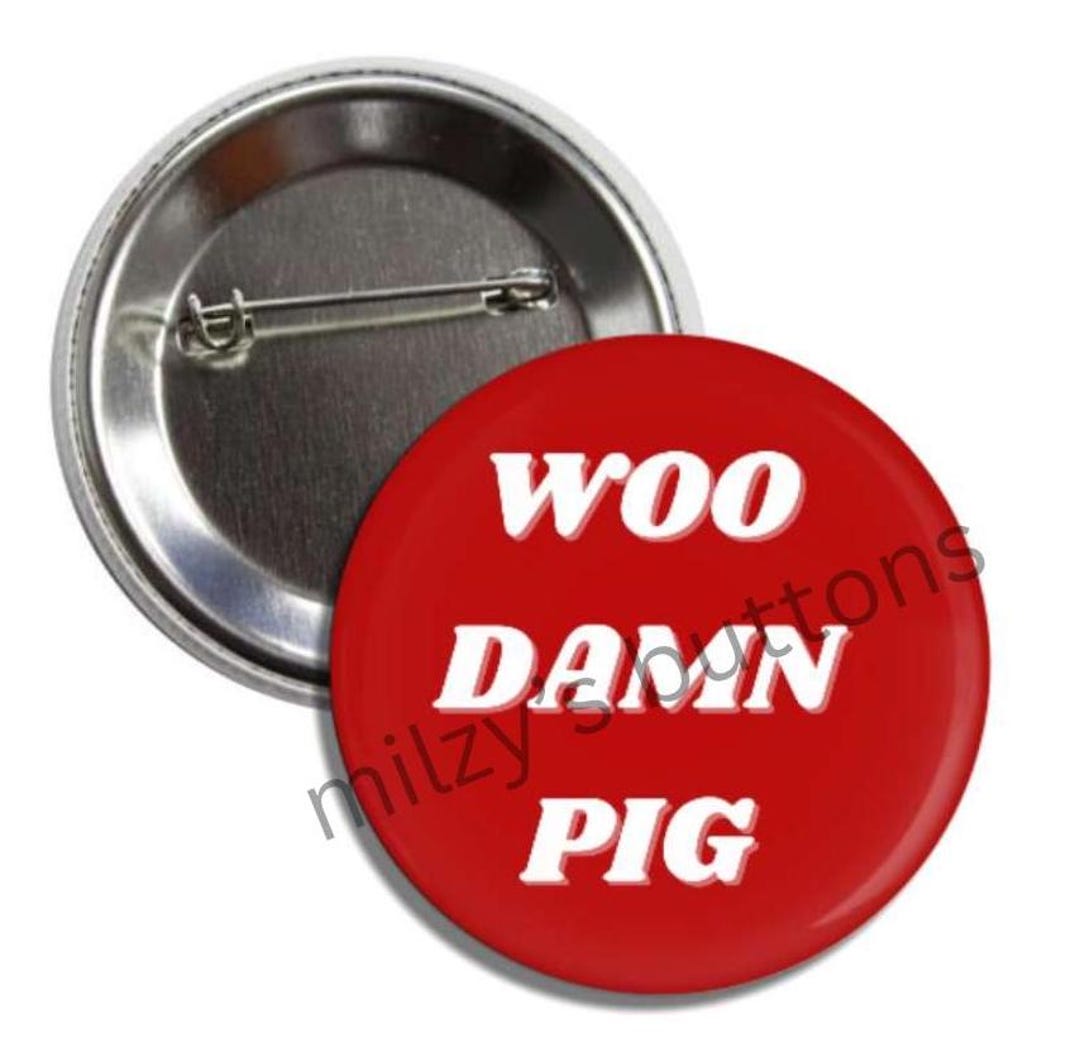 Woo Dang Pig Button - Etsy