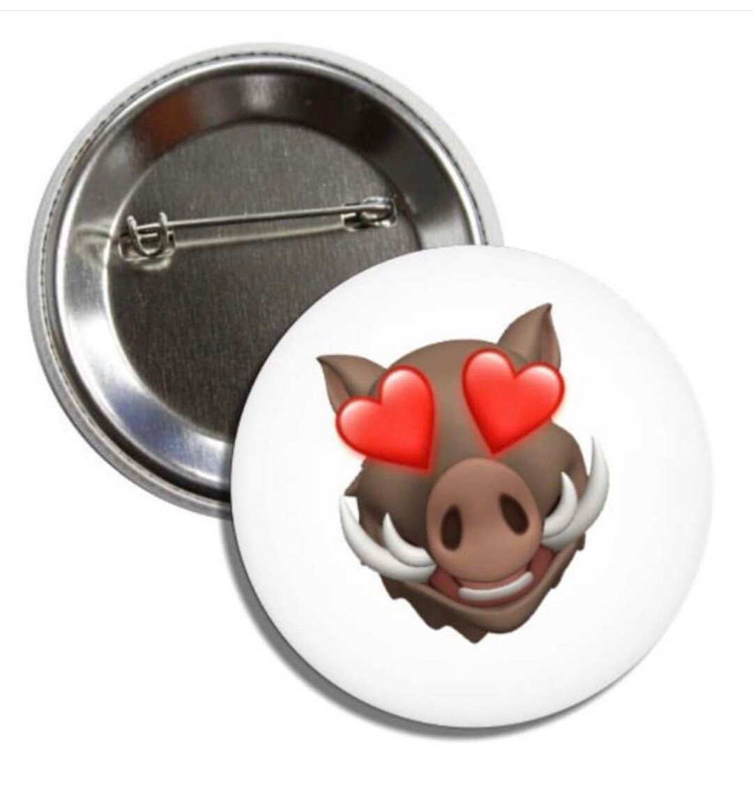 Heart Eye Hog Button - Etsy
