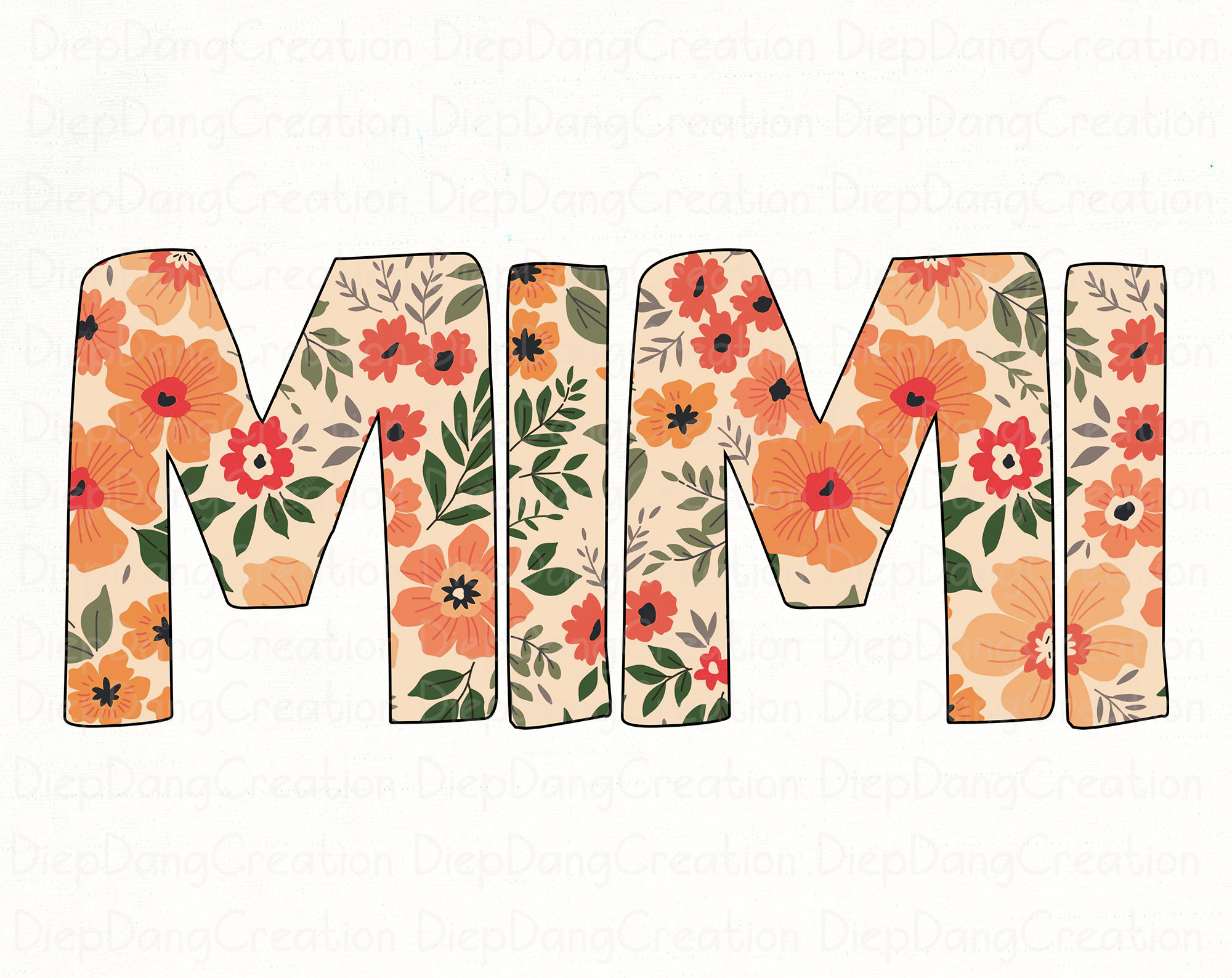 Mimi Floral Png Mimi Flowers Png Mimi Shirt Mimi Etsy