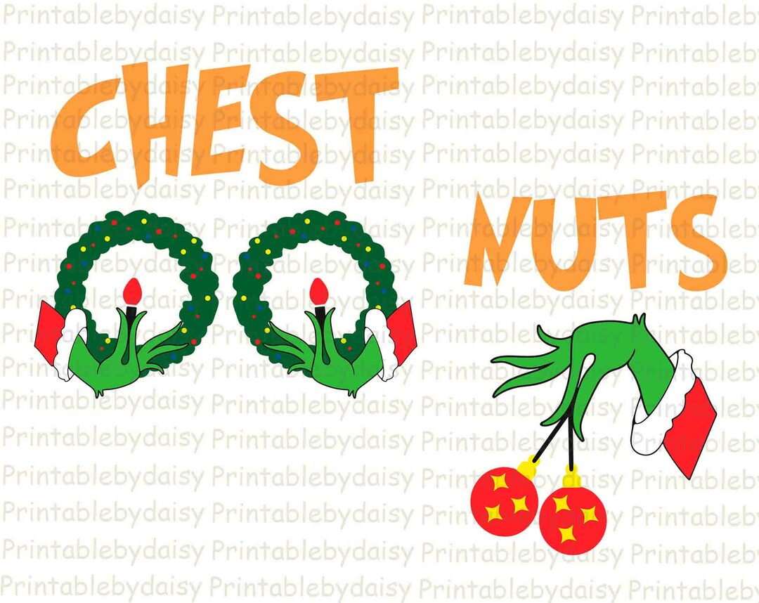 Chest Nuts SVG, Couples Christmas Svg, Christmas Gifts for Couples Ugly ...
