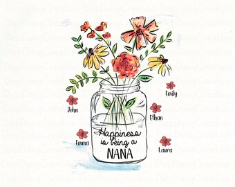Nana PNG PNG Nana Nana With Flowers PNG Nana Sublimation - Etsy