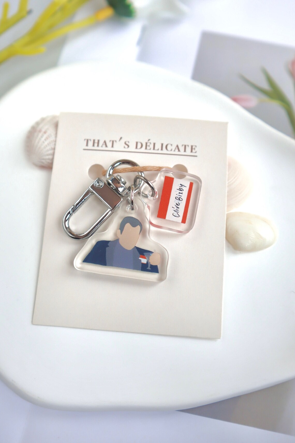 Modern Family Keychain: Phil & Claire Acrylic Keyring - Etsy