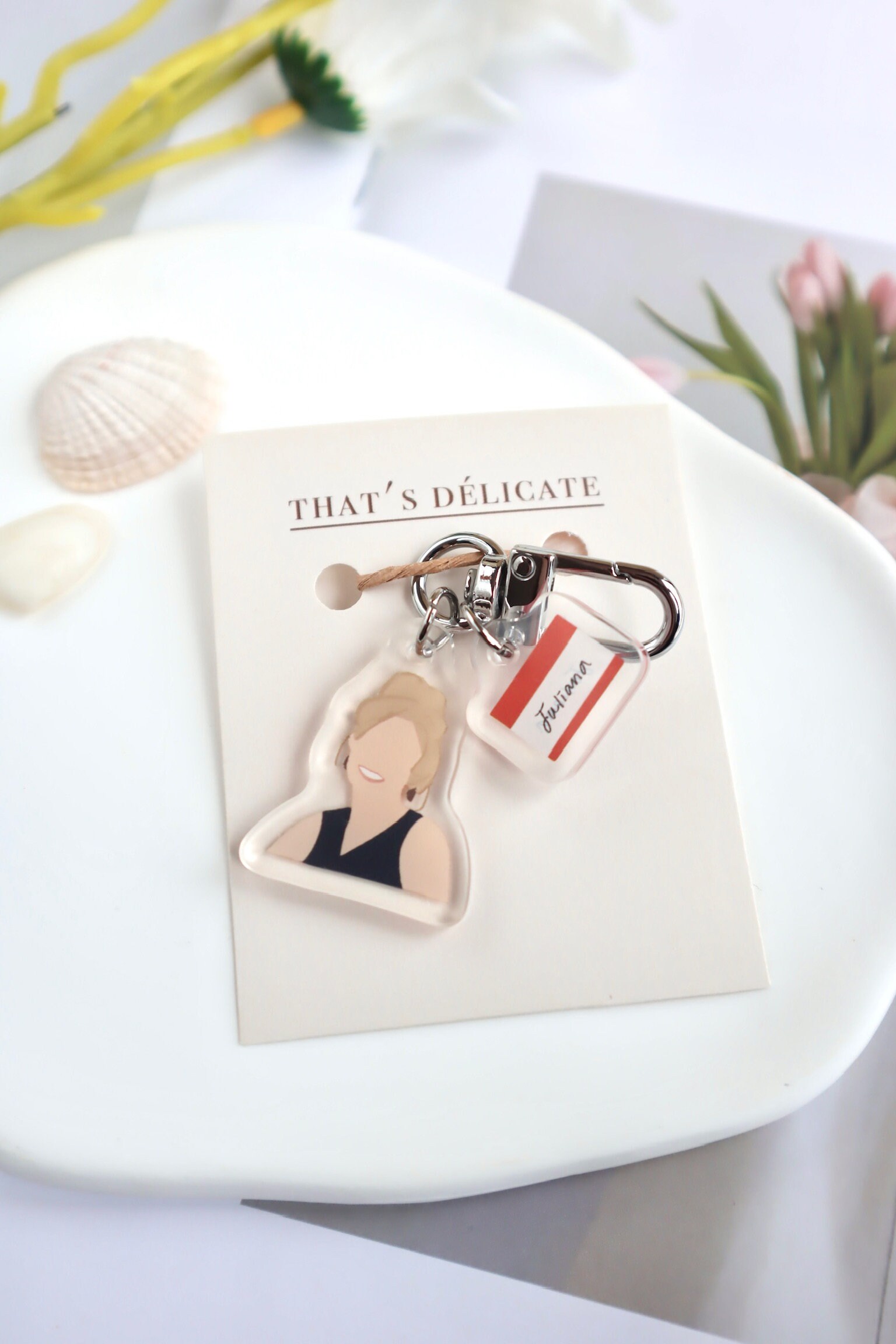 Modern Family Keychain: Phil & Claire Acrylic Keyring - Etsy
