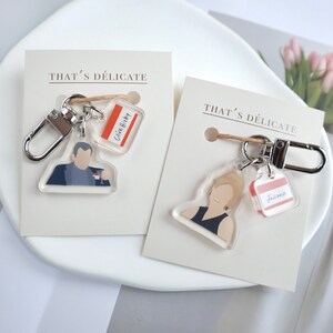 Modern Family Keychain: Phil & Claire Acrylic Keyring - Etsy
