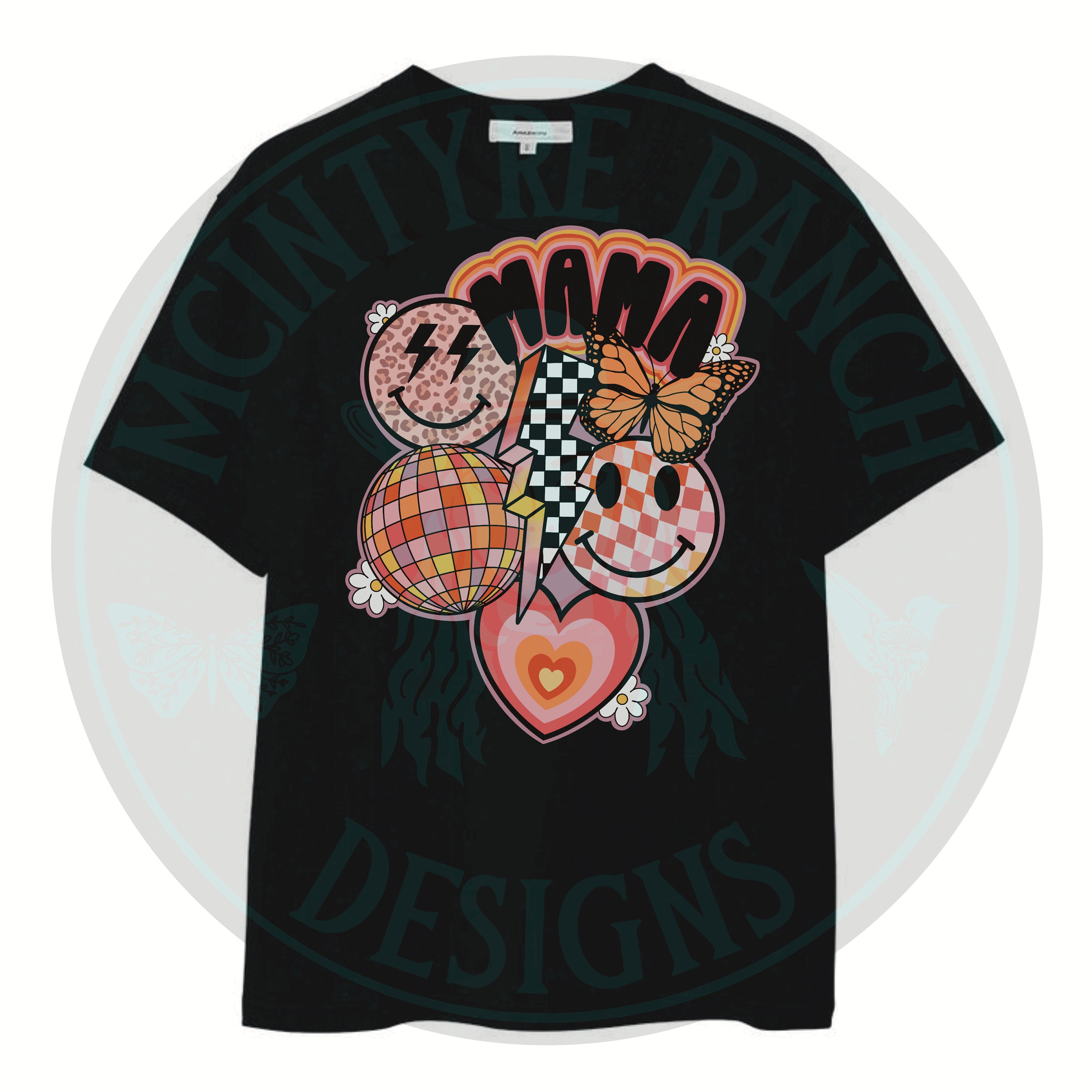 Disco Butterfly Mama | PNG - Etsy