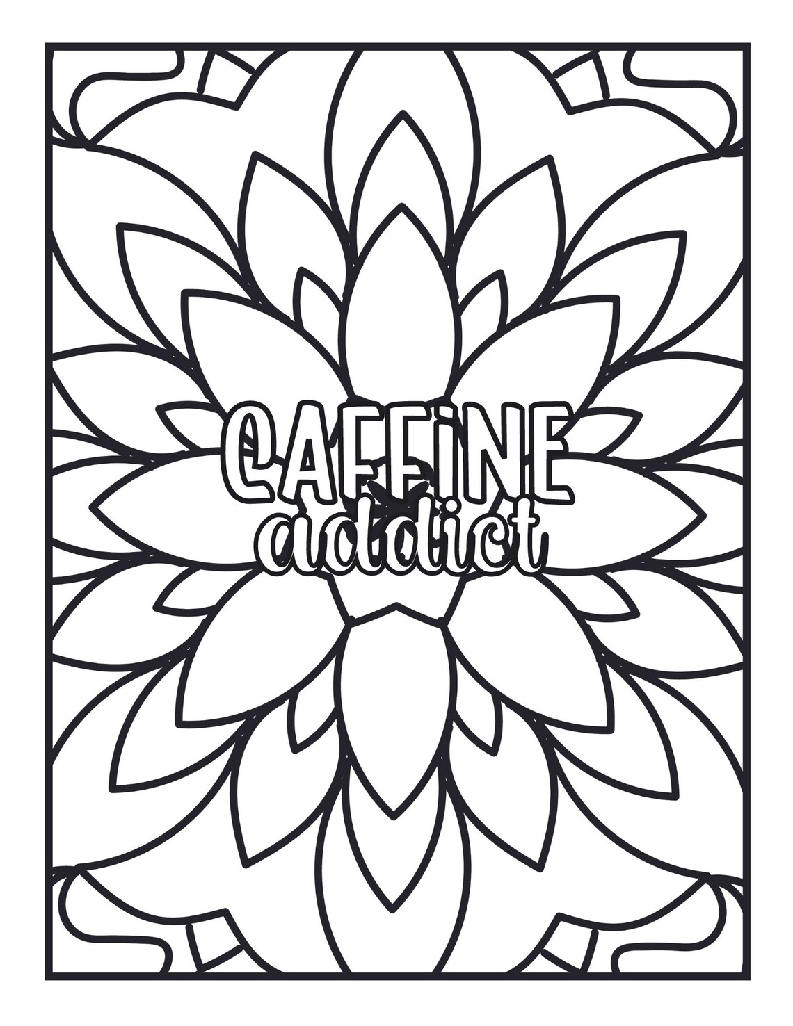 Adult Coloring Pages - Etsy