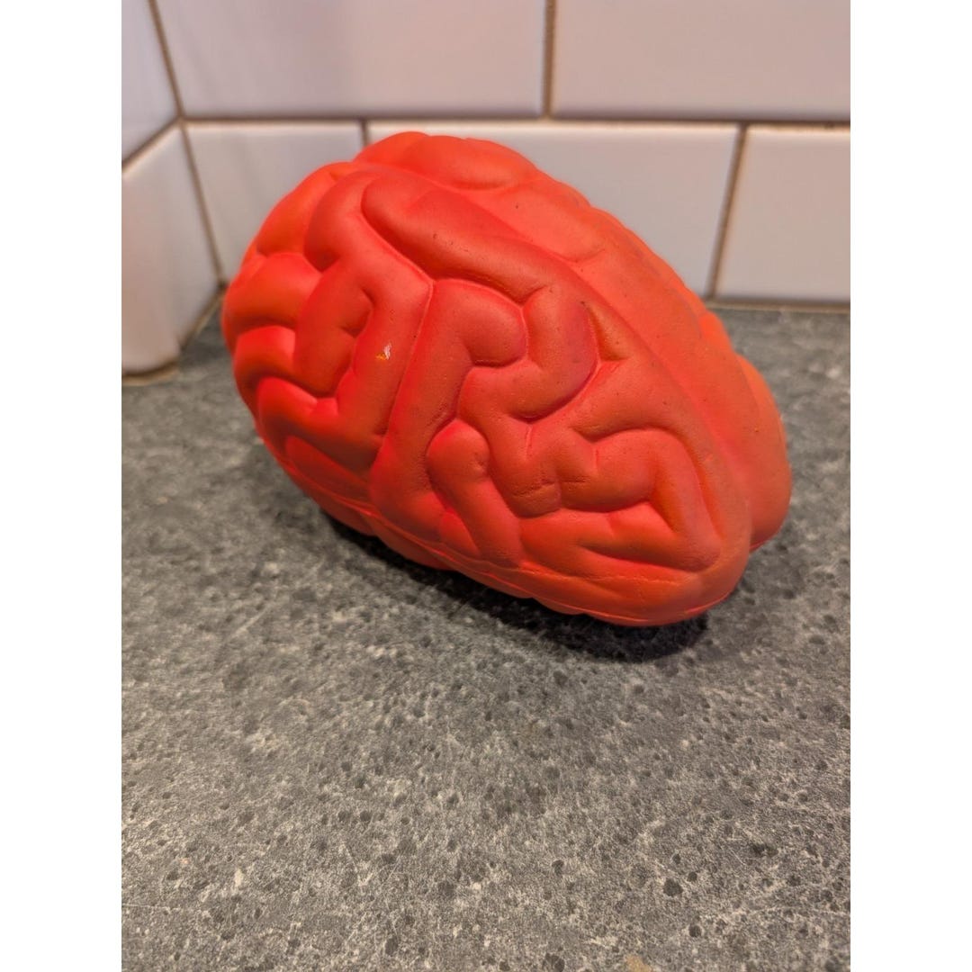Vintage 1996 Novell Brainshare Stress Brain Promo Squeeze Toy – Red ...