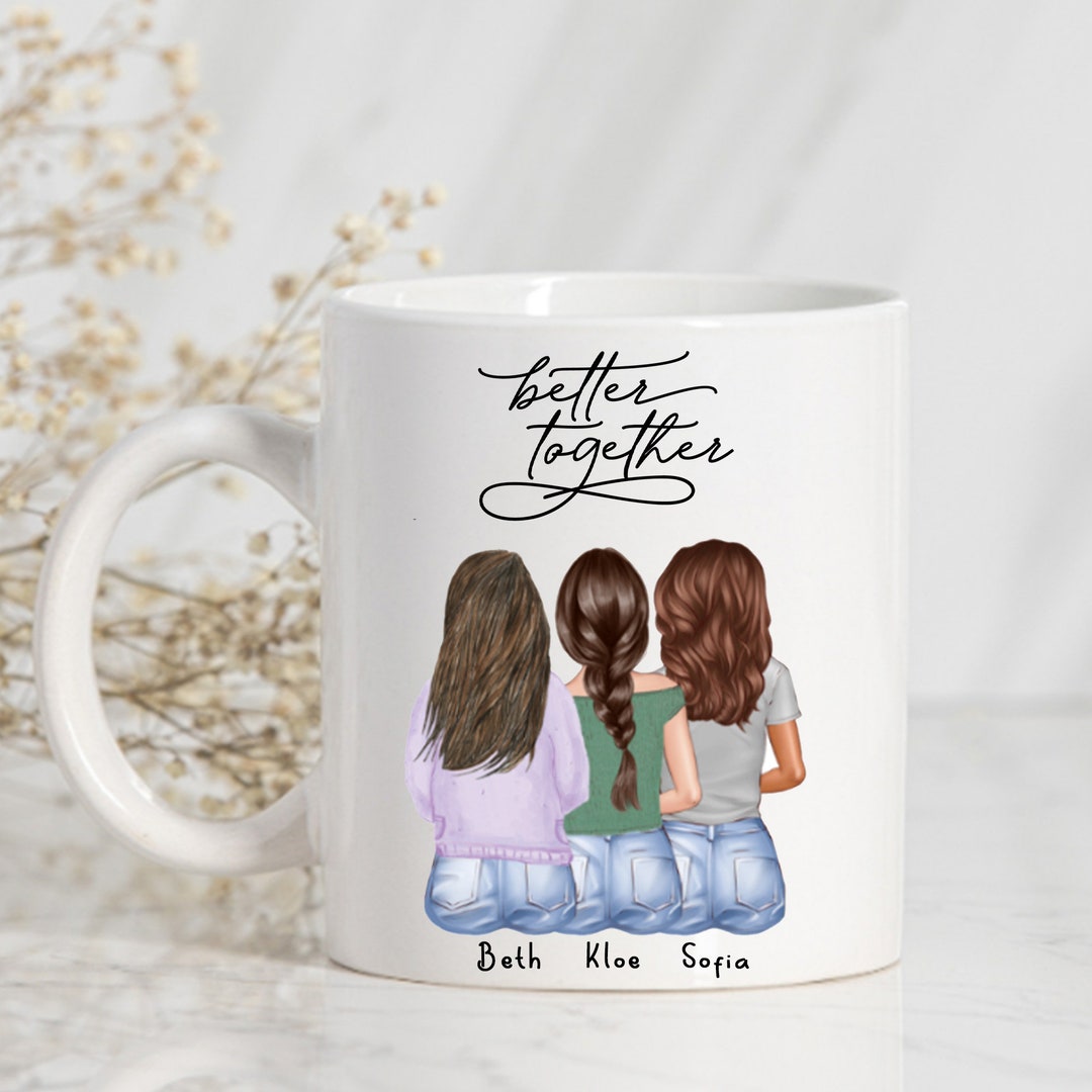 Custom Best Friend Mug, Personalized Friendship Coffee Mug, Funny Long ...