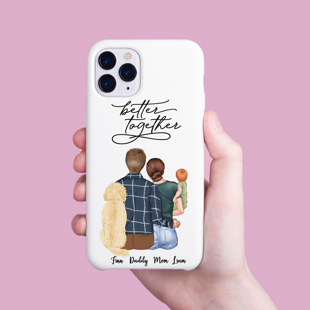 Family Portrait Phone Case, Custom Phone Case, Personalized Phone Case ...