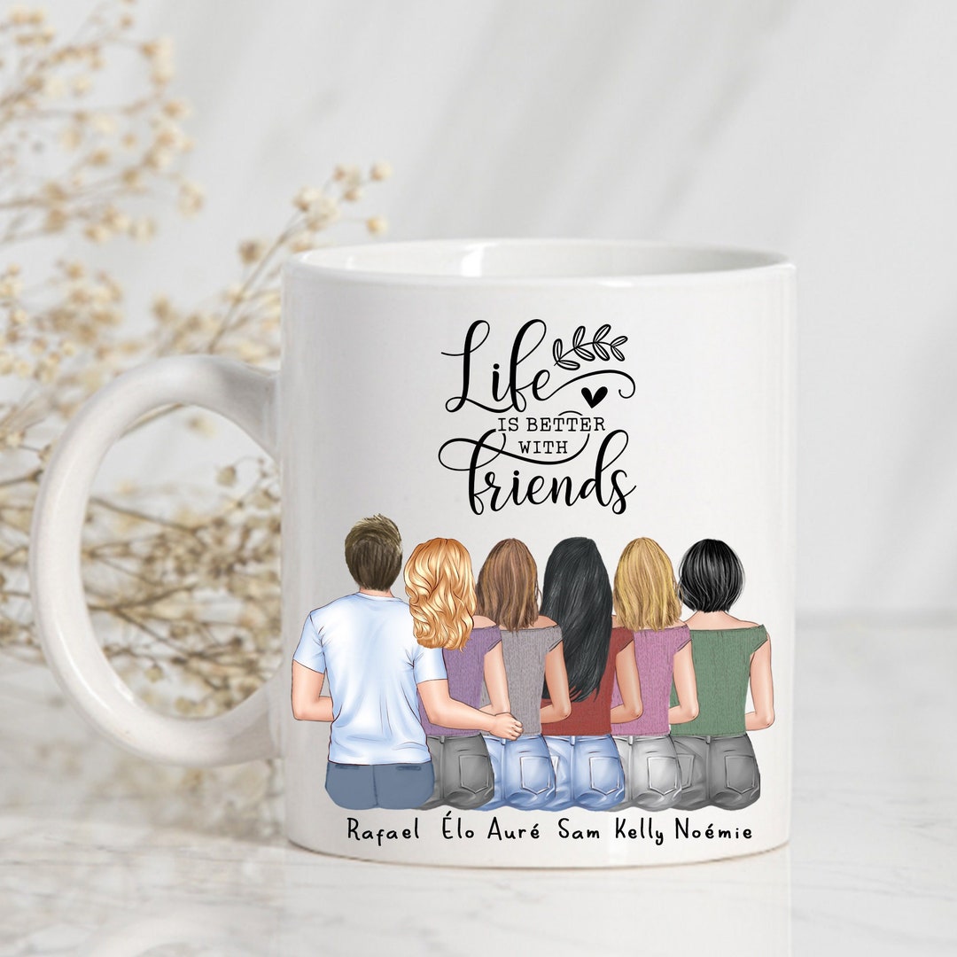 Custom Best Friend Mug, Personalized Friendship Coffee Mug, Funny Long ...