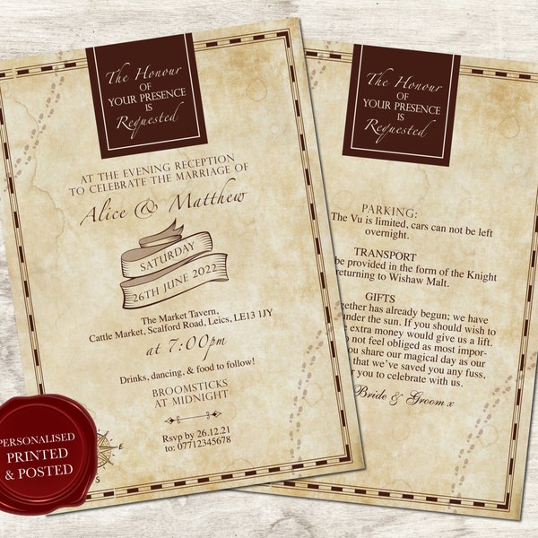 Evening Reception Invitations - Etsy