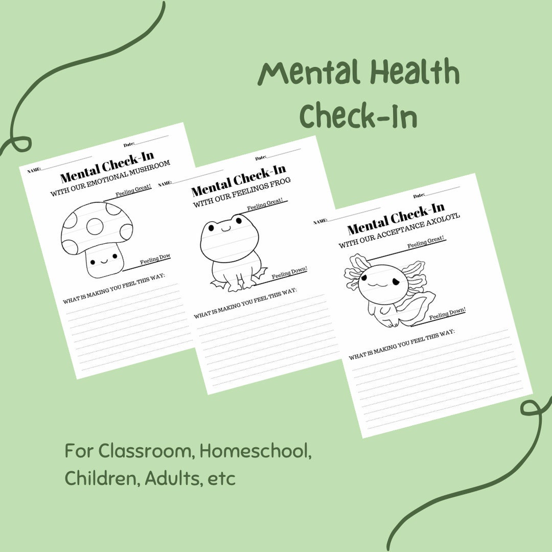 Digital Mental Health Check-in / Neurodivergent Autism - Etsy