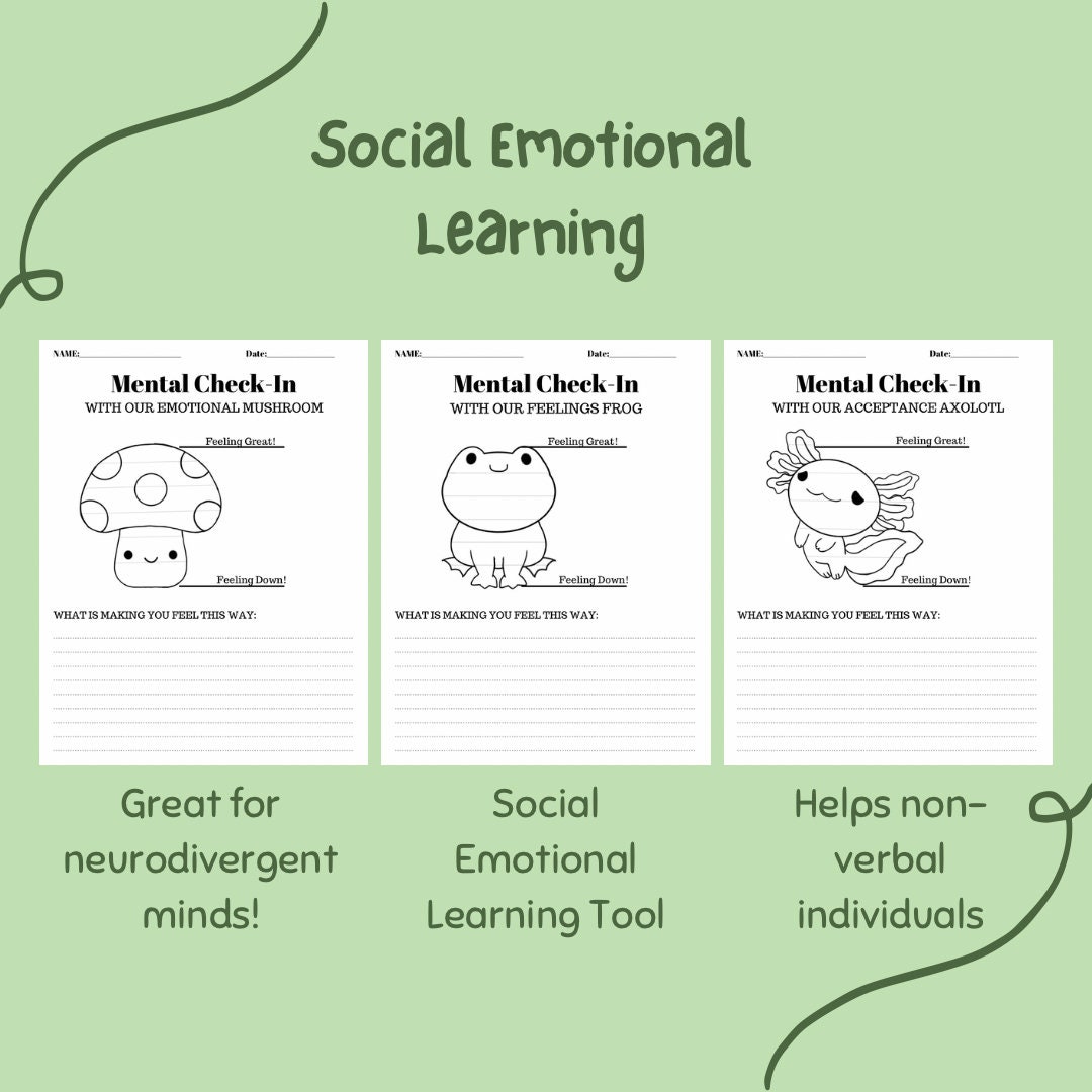 Digital Mental Health Check-in / Neurodivergent Autism - Etsy