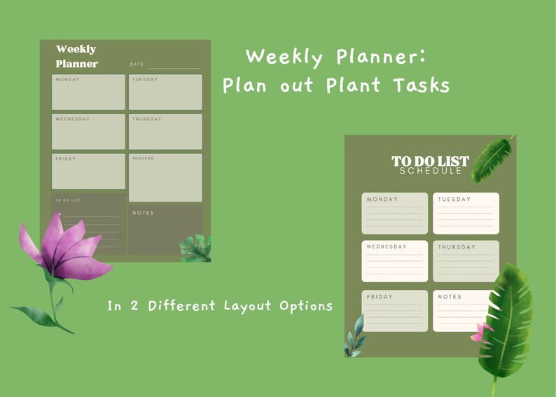 Plant Planner - Digital/printable Planner Keeping Track of Plants - Etsy