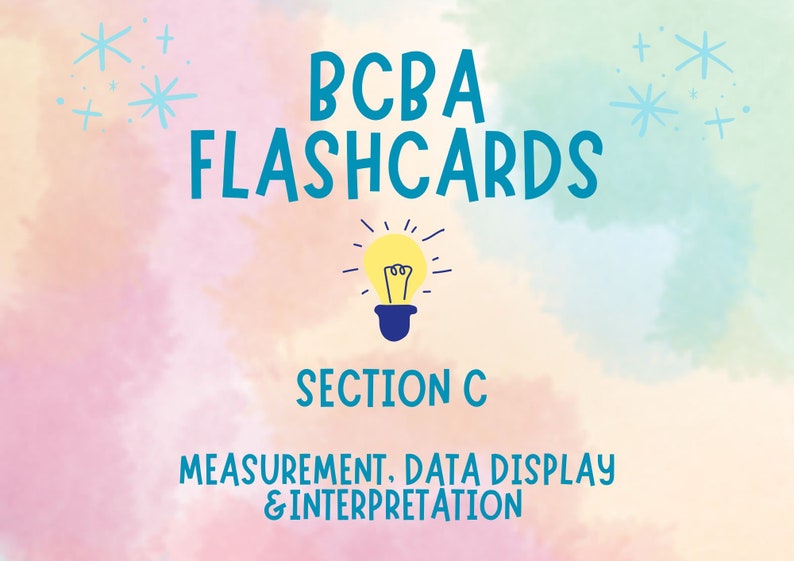 BCBA Flashcards/safmeds Section C - Etsy