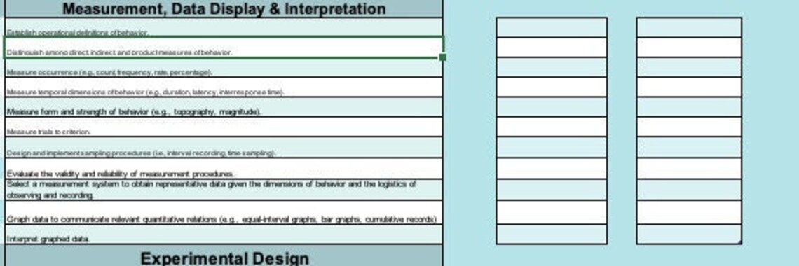 BCBA Task List Competency Tracking - Etsy