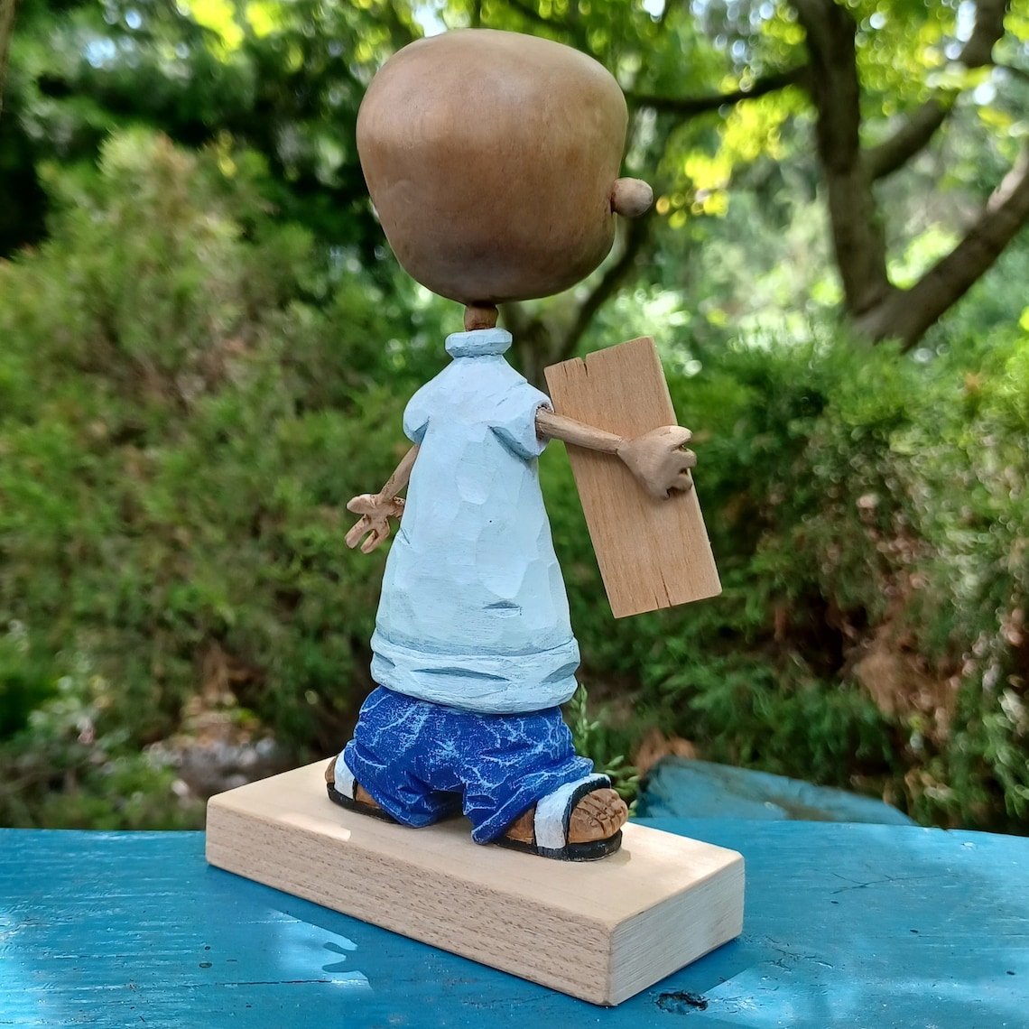 Johnny 2x4 and Plank handmade Wood Carving Inspired by Ed - Etsy