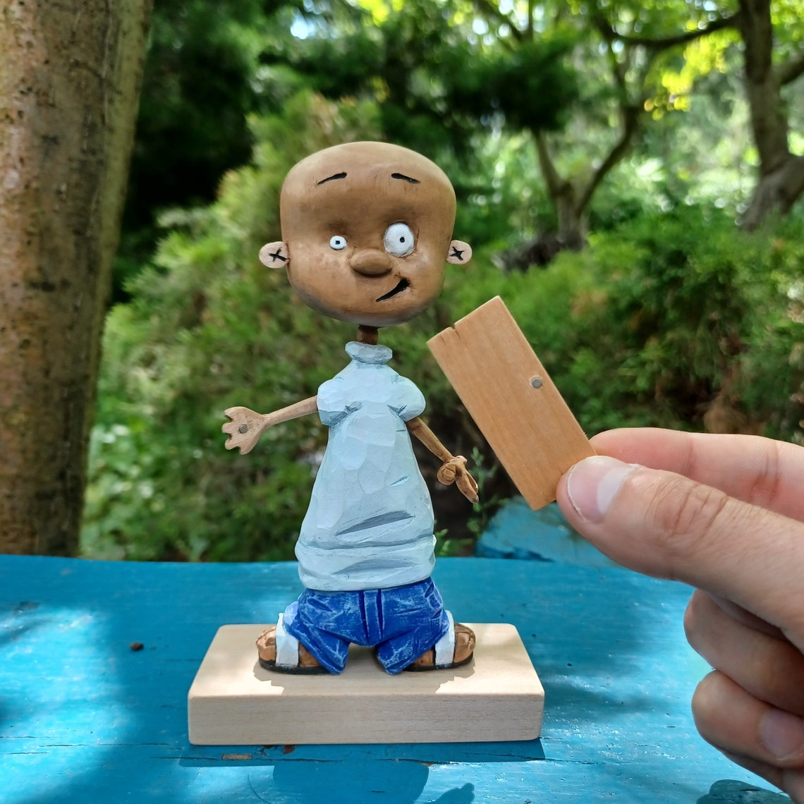 Johnny 2x4 and Plank handmade Wood Carving Inspired by Ed - Etsy