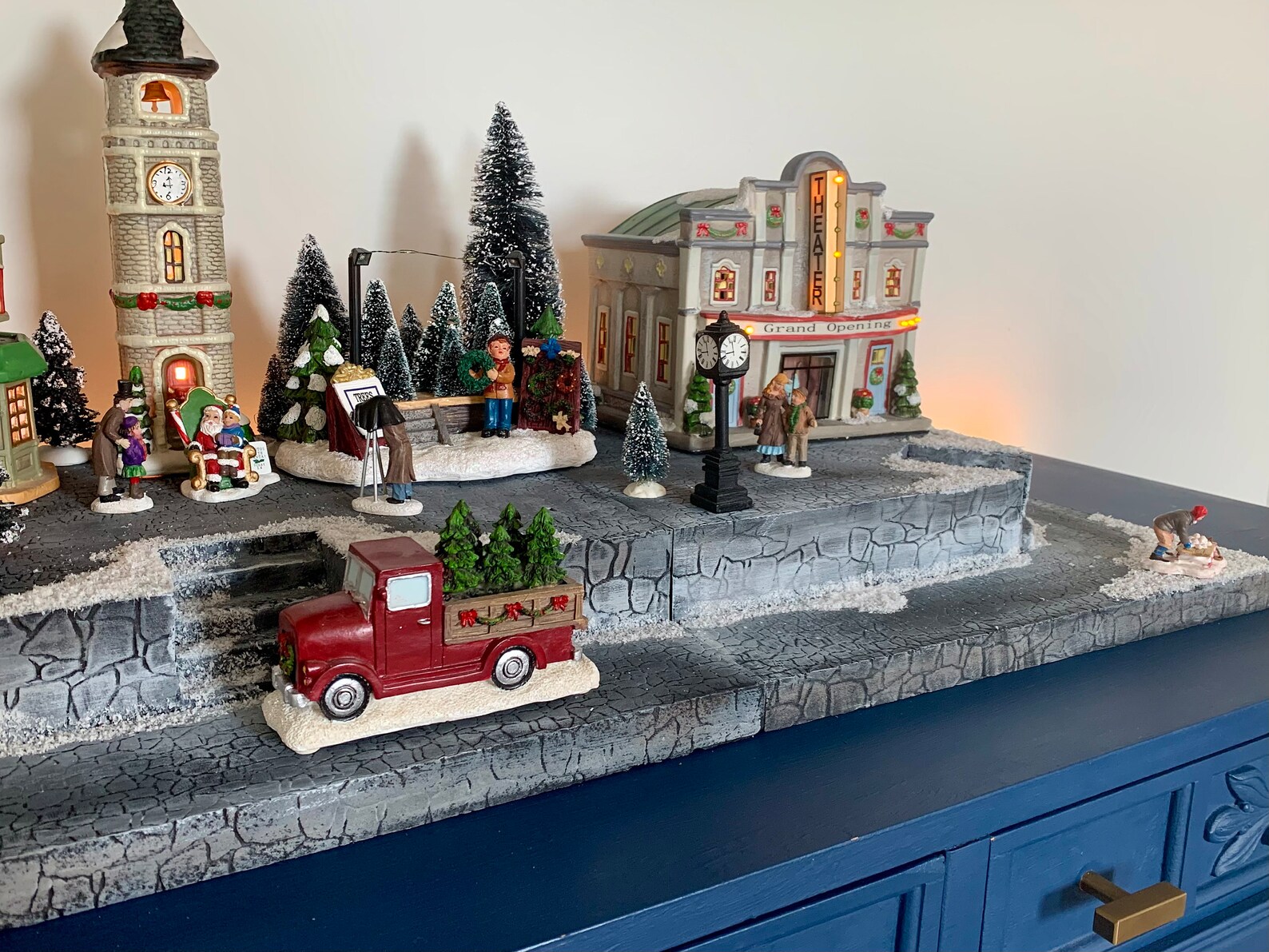 3-piece Christmas Village Display Platform Department 56 Lemax Dickens ...