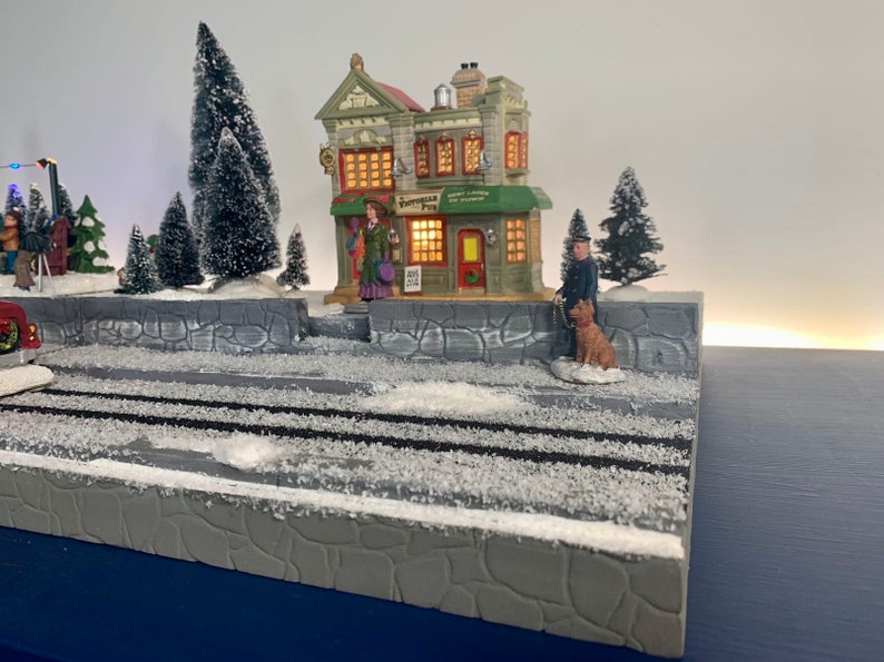 3-piece Christmas Lane Display Platform Department 56 Lemax Dickens - Etsy