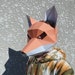 Fox Masks, Low Poly Papercraft DIY Mask, Template Paper Mask Animal ...