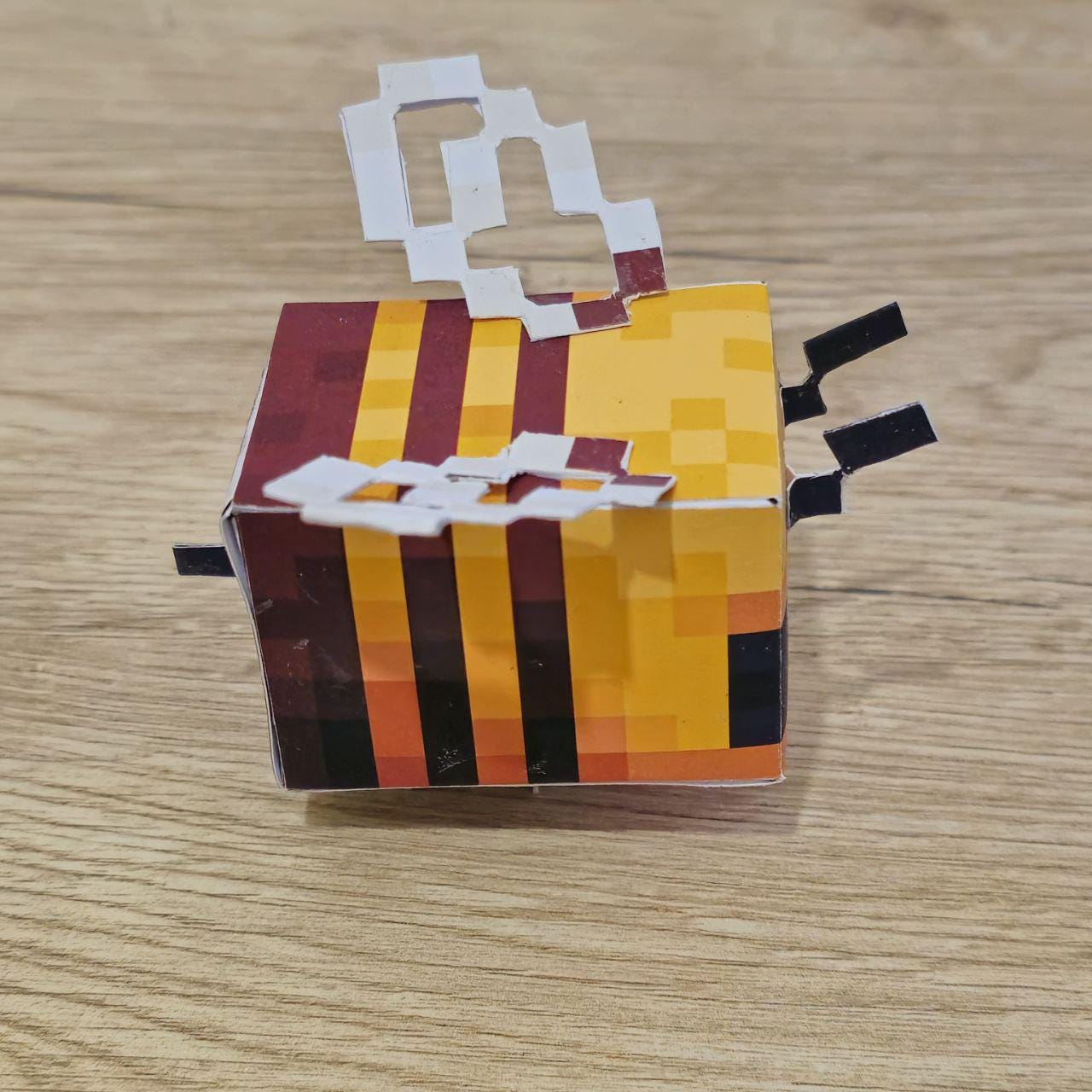 Papercraft Bee Minecraft Polygonal Figure of a Bee From the Game ...